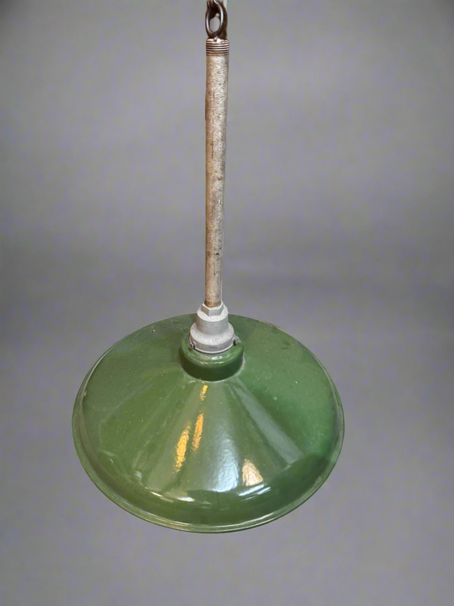 Vtg Industrial RLM Pendant Lights cs – Bargeboard NOLA