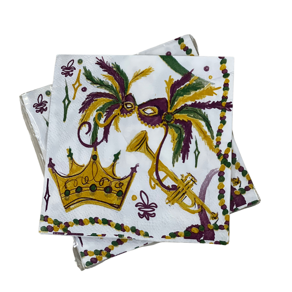 Napkin - Mardi Gras Mask – Bargeboard NOLA